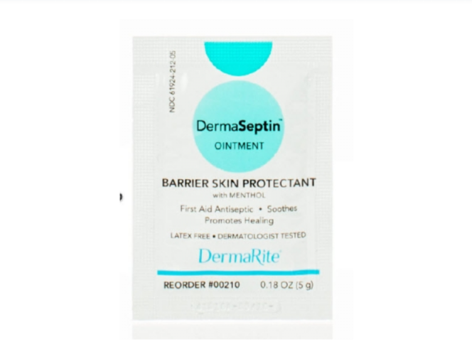 DermaSeptin Skin Protectant 5 Gram Individual Packet Scented Ointment ...