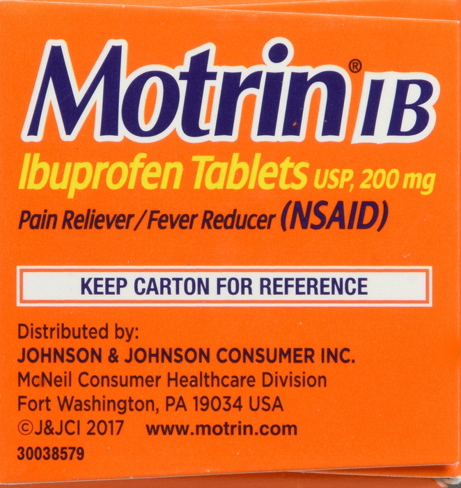 Motrin IB Ibuprofen 200mg Coated Tablets 24 ct - drugsupplystore.com