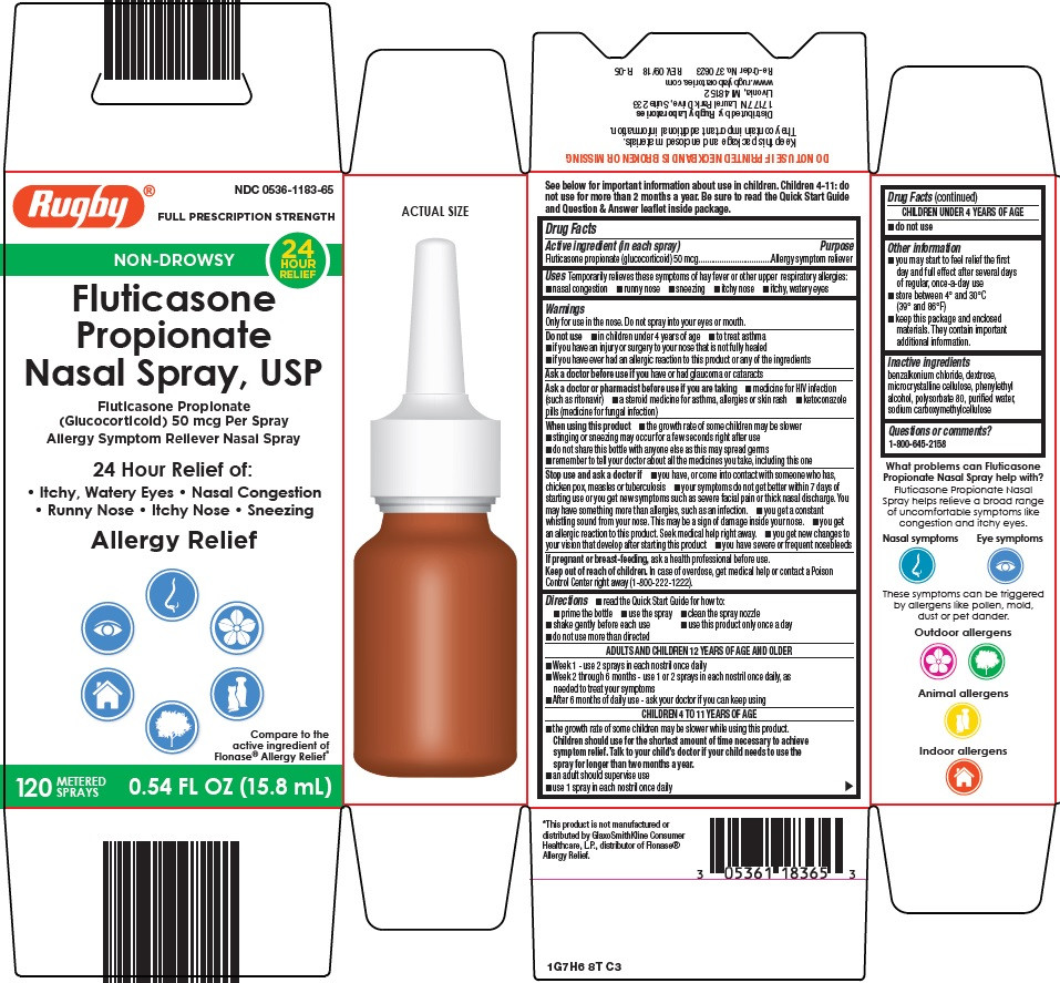 Rugby Fluticasone Propionate Nasal Spray 15.8 mL Allergy Symptom ...