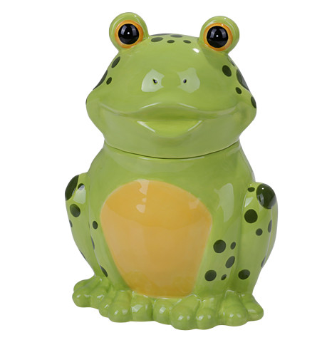 PT Frog Hand Painted Ceramic Cookie Jar - drugsupplystore.com