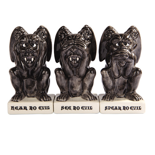 PT Gargoyles See No Evil Speak No Evil Hear No Evil Toothpick Holder ...