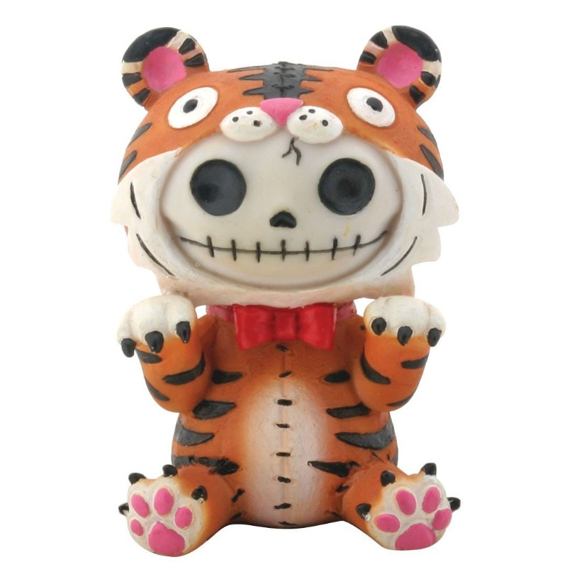 PT Furrybones Tigrrr the Tiger Skull Resin Figure - drugsupplystore.com