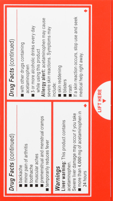 Tylenol Extra Strength 500mg Powder Packet Berry 12 Count ...