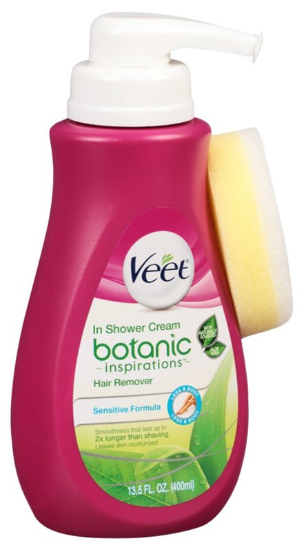 Veet Botanic In Shower Cream Hair Remover 13.5oz Pump X 3 Packs ...