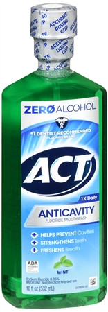 ACT Anticavity Fluoride Rinse Mint 18 oz - drugsupplystore.com