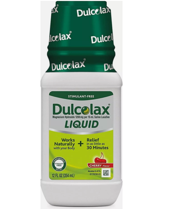 Dulcolax Liquid Natural Laxative Cherry 12 fl oz - drugsupplystore.com