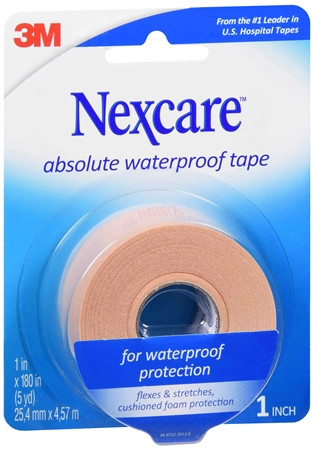 Nexcare Absolute Waterproof Wide Tape 1 in x 5 yd Per Roll ...