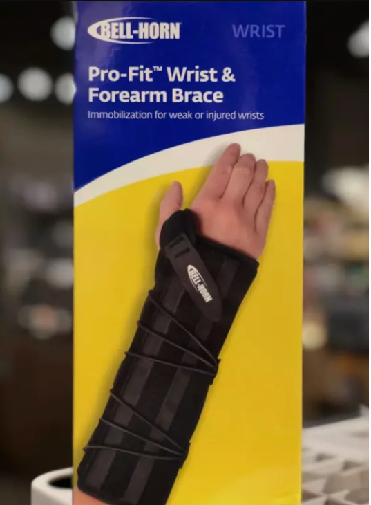 Bell-Horn Pro-Fit Wrist & Forearm Brace Left Hand X-Large ...