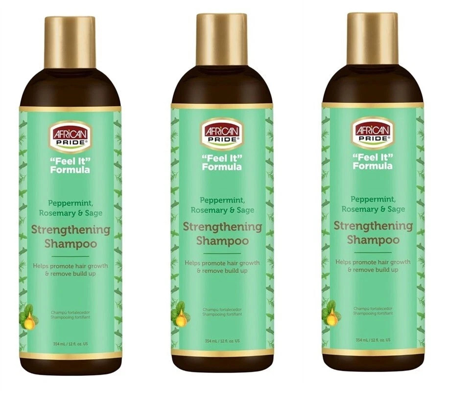 BL African Pride Feel It Formula Strengthening Shampoo 12oz X 3 Packs ...