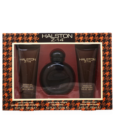 Z-14/HALSTON 3 PC. SET (M) COLOGNE SPRAY 4.2 OZ HAIR&BODY WASH/GEL 3.4 ...