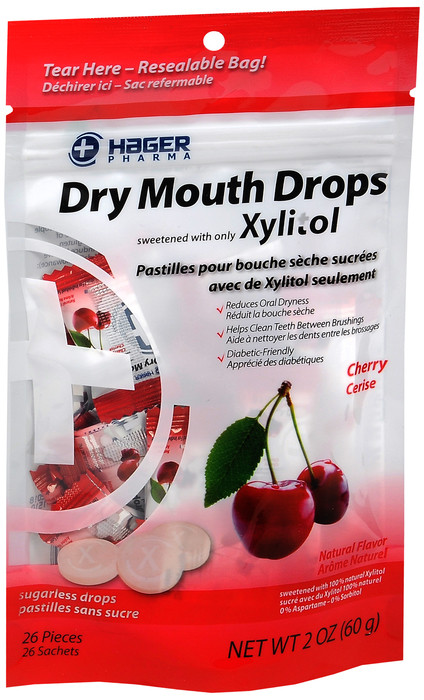 Hager Pharma Dry Mouth Drops Cherry 26 EA - drugsupplystore.com