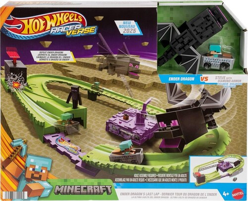Mattel - Minecraft - Hot Wheels Racerverse Ender Dragon's Last Lap ...