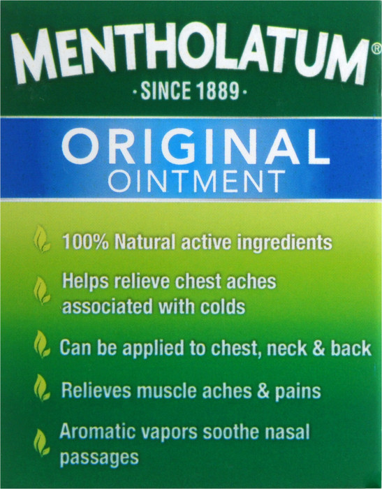 Mentholatum Jar Ointment 3 oz helps relieve chest