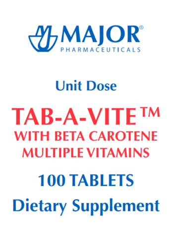 Major TAB-A-VITE with Beta Carotene Multiple Vitamins