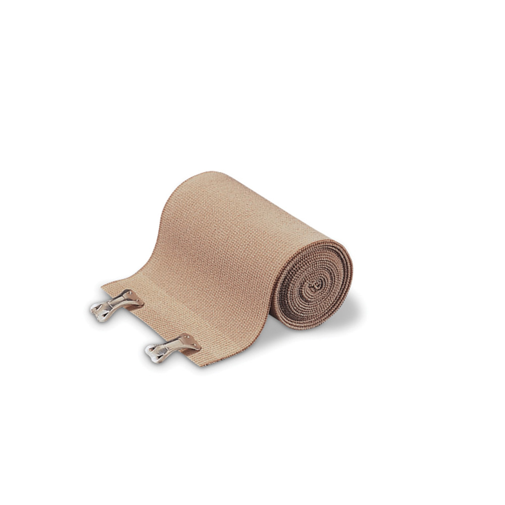 ECONOMY WOVEN ELASTIC WRAPS, 3" X 5YDS WITH CLIPS