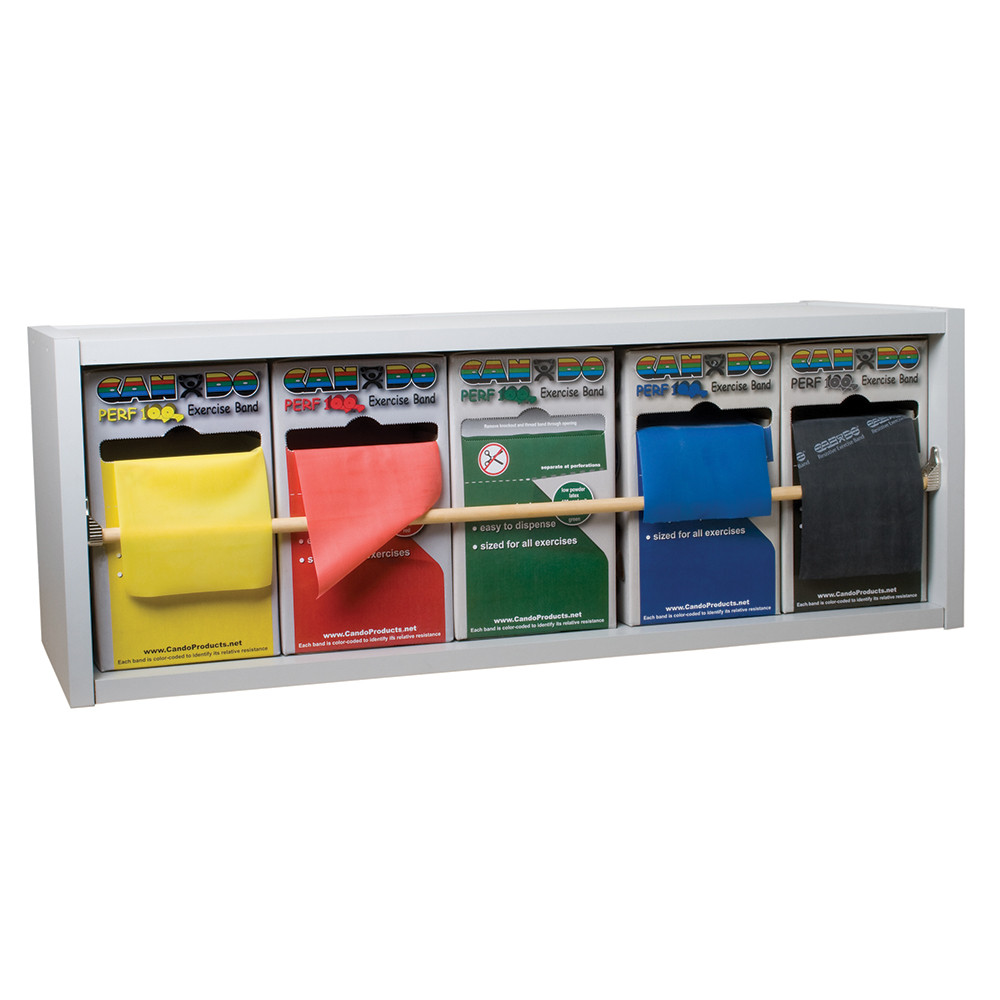 CANDO DELUXE BAND RACK, HOLDS 5 DIPSENSER BOXES OF PERF-100 AND 50YD BANDS