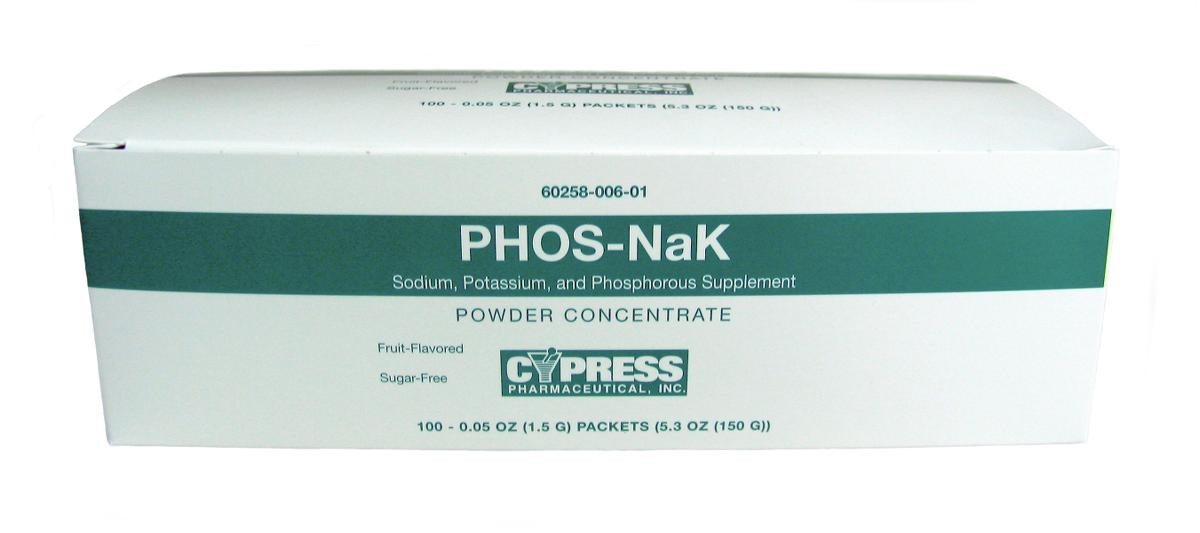 Phos-Nak Fruit Sugar Free Powder Packets 100 CT - drugsupplystore.com