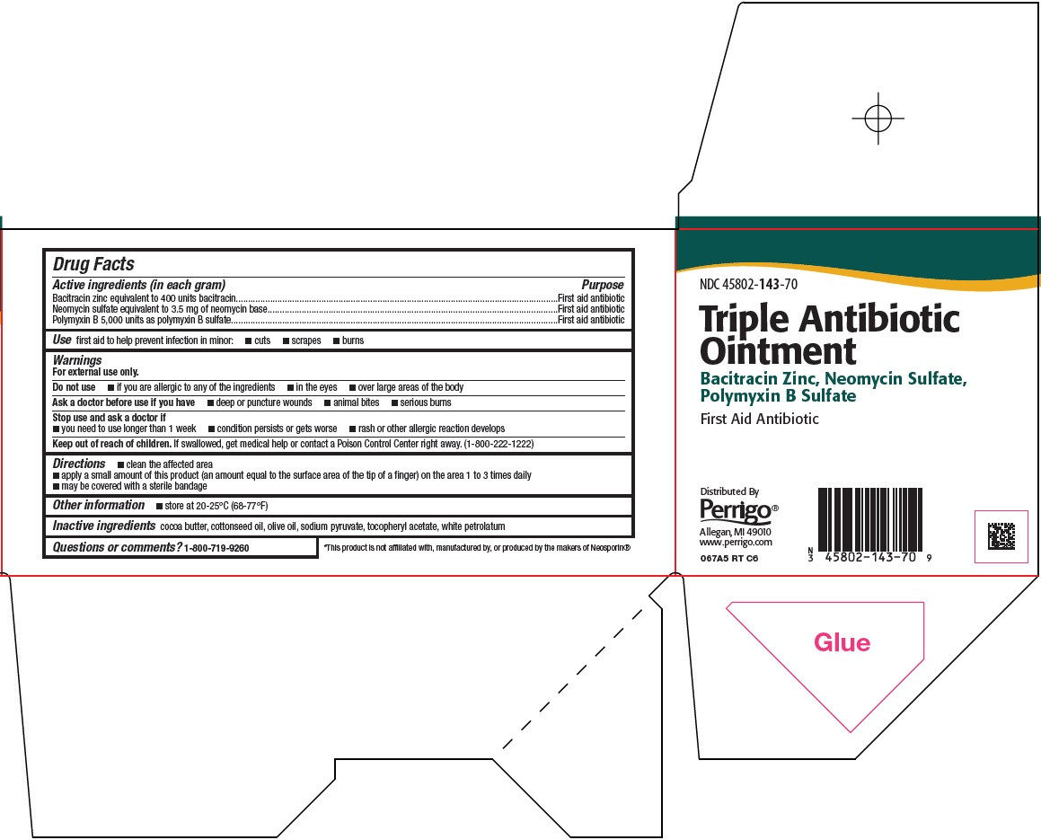 Perrigo Triple First Aid Antibiotic Ointment 144 Unit Dose X 0.9 Grams ...