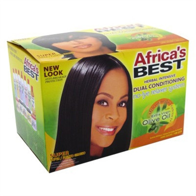 BL Africas Best Relaxer Super Dual Conditioning No-Lye System - Pack of ...