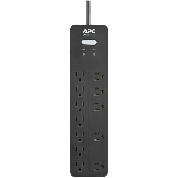 APC 12-Outlet SurgeArrest® Home/Office Series Surge Protector 6ft Cord ...