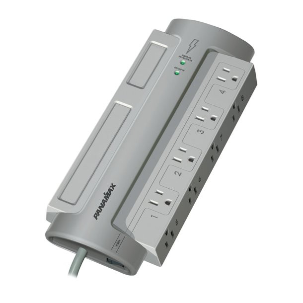 Panamax 8-Outlet PowerMax® PM8-EX Surge Protector (without Satellite ...
