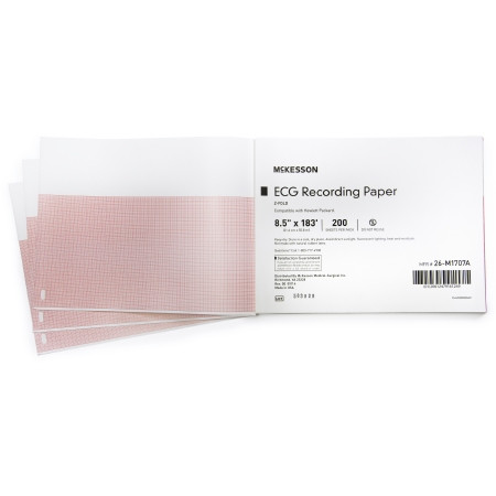 MCK McKesson Thermal Paper 8-1/2 Inch X 183 Foot Z-Fold Red Grid ...