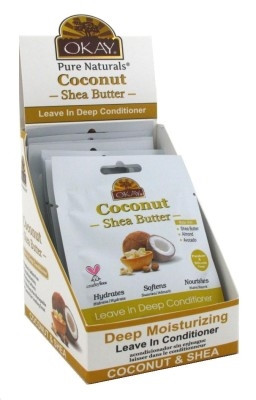 BL Okay Leave-In Deep Conditioner Packs Coconut & Shea Butter (12 Hair ...