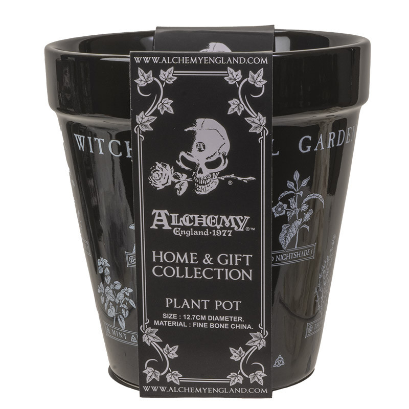 PT Black Witches Spell Garden Herbs Planter Pot - drugsupplystore.com