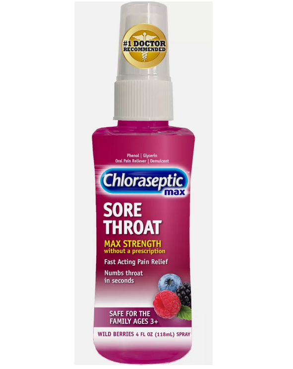 Chloraseptic MAX Wild Berry Sore Throat Spray 118 ML - drugsupplystore.com