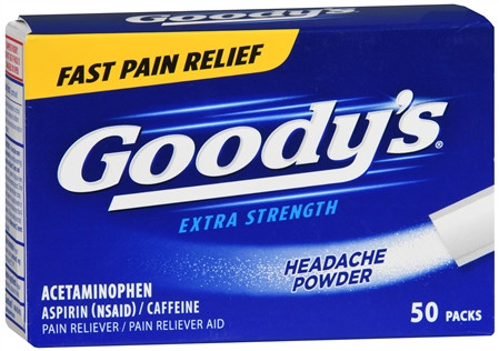 Goody's Pain Relief Powders Extra Strength Headache Powder 50 Packs ...
