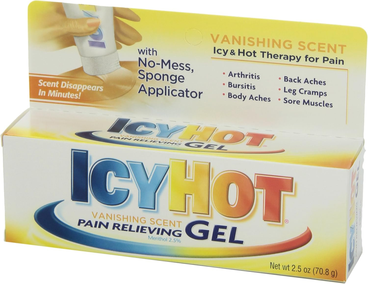 Icy Hot Vanishing Scent Gel 2.5 Ounce Tube - drugsupplystore.com