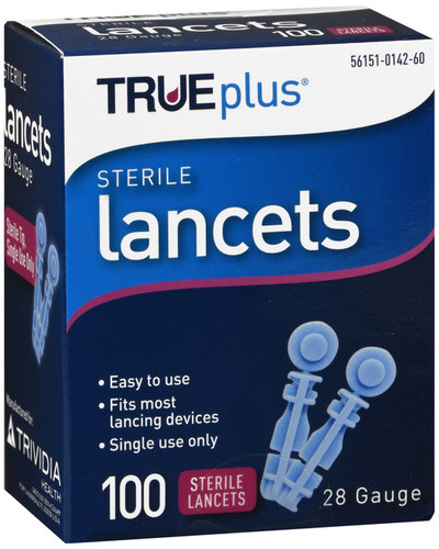 IND Cardinal Health Essentials Universal Lancets 28G Blue 100 Each ...