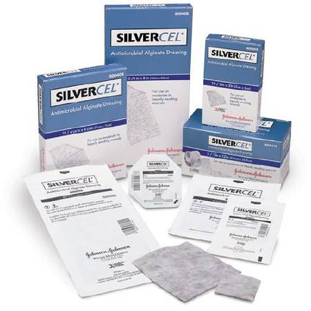 Antimicrobial Alginate Dressing Silvercel™ 2 X 2 Inch