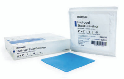 MCK-Hydrogel Wound Dressing KerraLite Cool Border Sheet 3-1/2 X 5 Inch ...