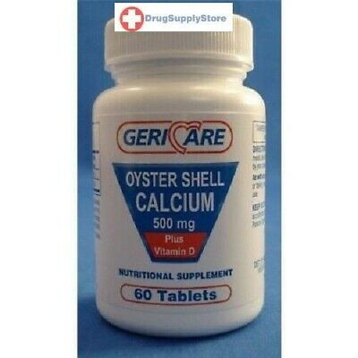 Nature's Blend Calcium Oyster Shell W/ Vitamin D3 500 mg 100 Tablets ...