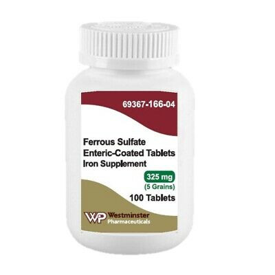 Rugby Ferrous Sulfate Extended-Release 140mg Tablets 30 Counts ...