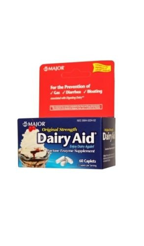 Major Original Strength Dairy Aid Lactase Enzyme Suppliment