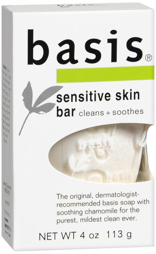 Basis Sensitive Skin Bar Soap 4 oz - drugsupplystore.com