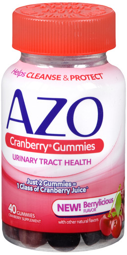 AZO Cranberry Urinary Tract Health Gummies 40 Ct - drugsupplystore.com