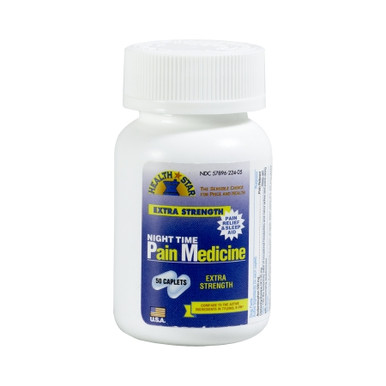 Pain Relief HealthStar ACETAMIN DIPHENY NIGHT TIME PAIN, CAP 500MG (50 ...