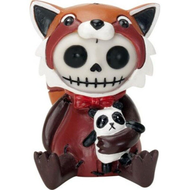 PT Furrybones Reddington the Red Panda Skull Resin Mini Figure ...