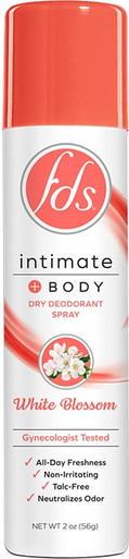 BL Fds Intimate + Body Dry Spray Deodorant White Blossom 2oz - Pack of ...