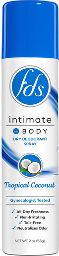 BL Fds Intimate + Body Dry Spray Deodorant Tropical Coconut 2oz - Pack ...
