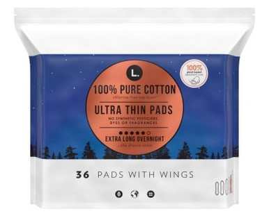 BL L. Pads with Wings Size 5 Ultrathin Extra Long Overnight 36 Count ...