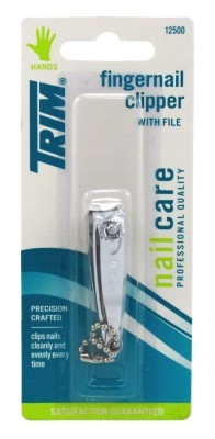 Trim Nail Care Fingernail Clipper With File (12 Pieces ...
