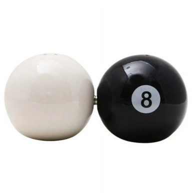 PT Magnetic Eight Ball Salt and Pepper Shaker Set - drugsupplystore.com