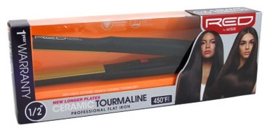 BL Kiss Red Flat Iron 0.5 Inch Ceramic Tourmaline - drugsupplystore.com
