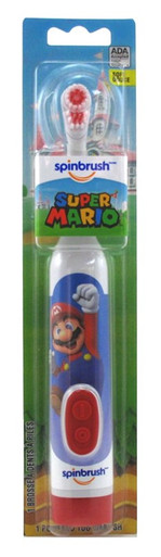 Spinbrush Powered Toothbrush Super Mario Soft X 3 Packs ...