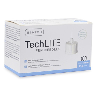 Techlite Pen Needle 31g 8mm 100ct Standard Hypodermic