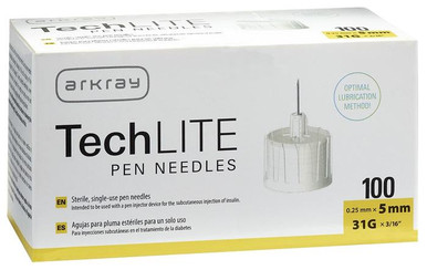 Techlite Pen Needle 31gx5mm 100ct - drugsupplystore.com